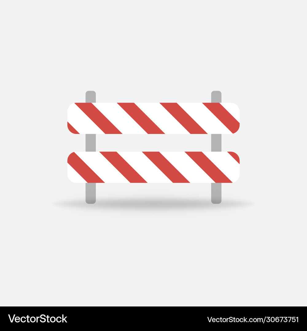 Road sign stop or closed warning alert end Vector Image