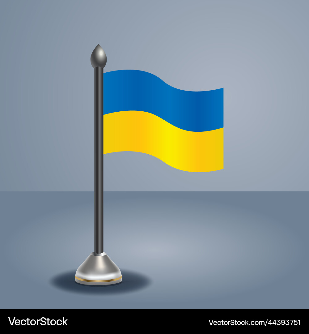 State table flag of ukraine Royalty Free Vector Image