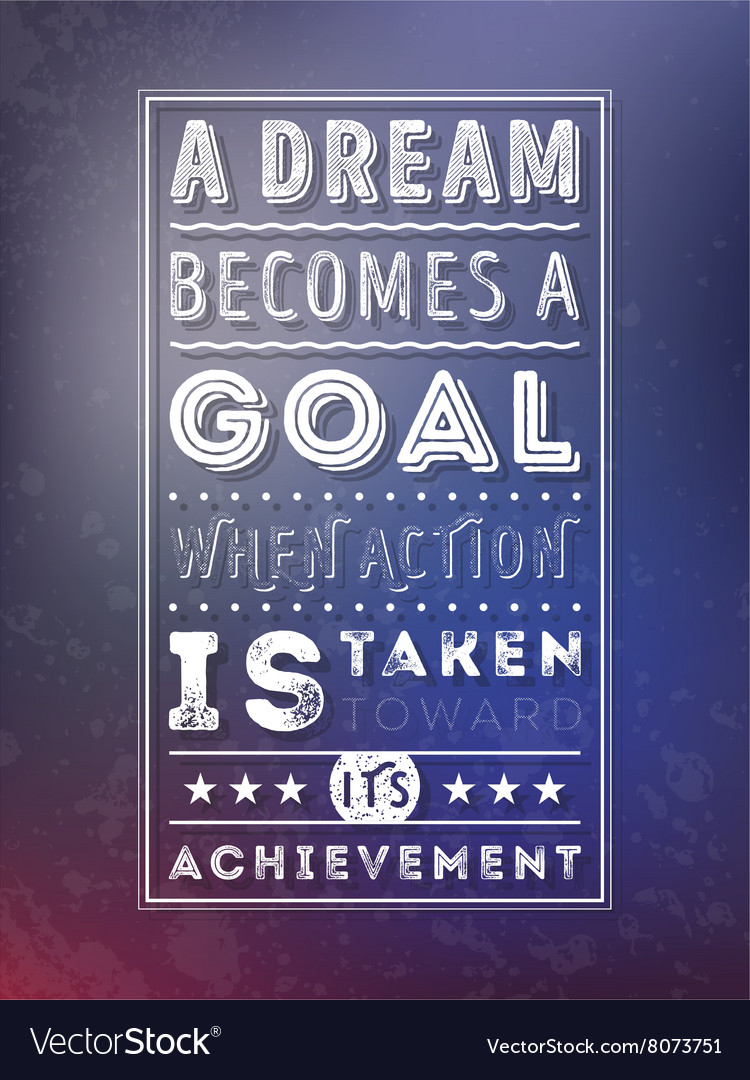 Typography poster with motivational quote Vector Image