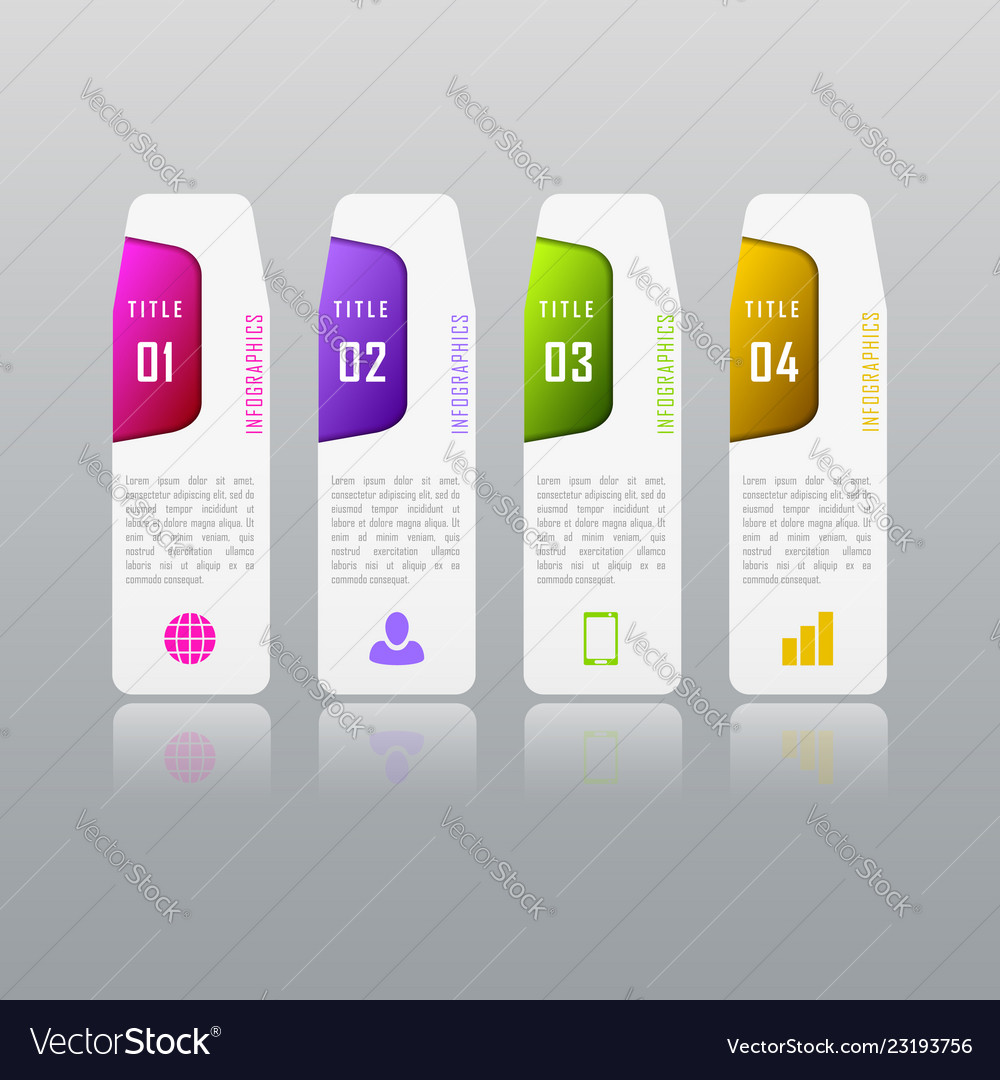 Abstract infographic template for chart diagram Vector Image