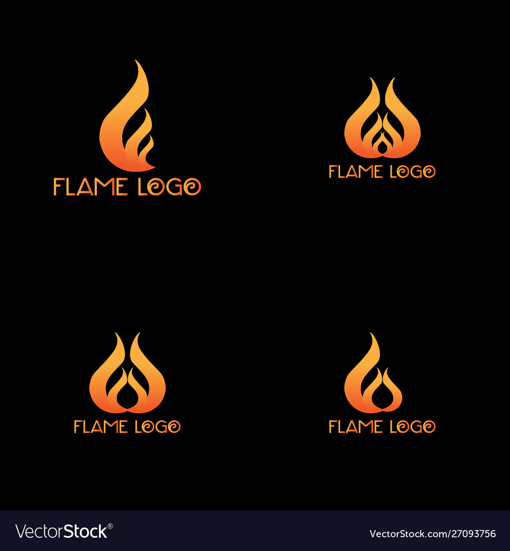 Flame logo image Royalty Free Vector Image - VectorStock