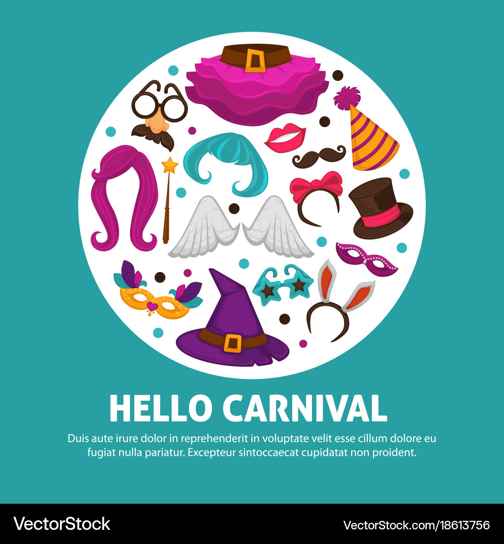 Great carnival party advertisement banner Vector Image