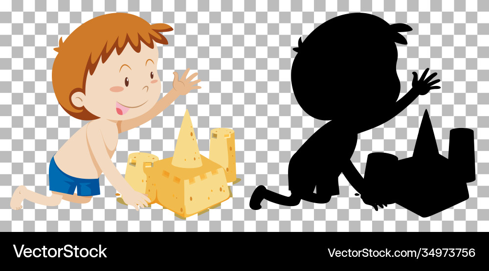 Summer cartoon character on transparent Royalty Free Vector