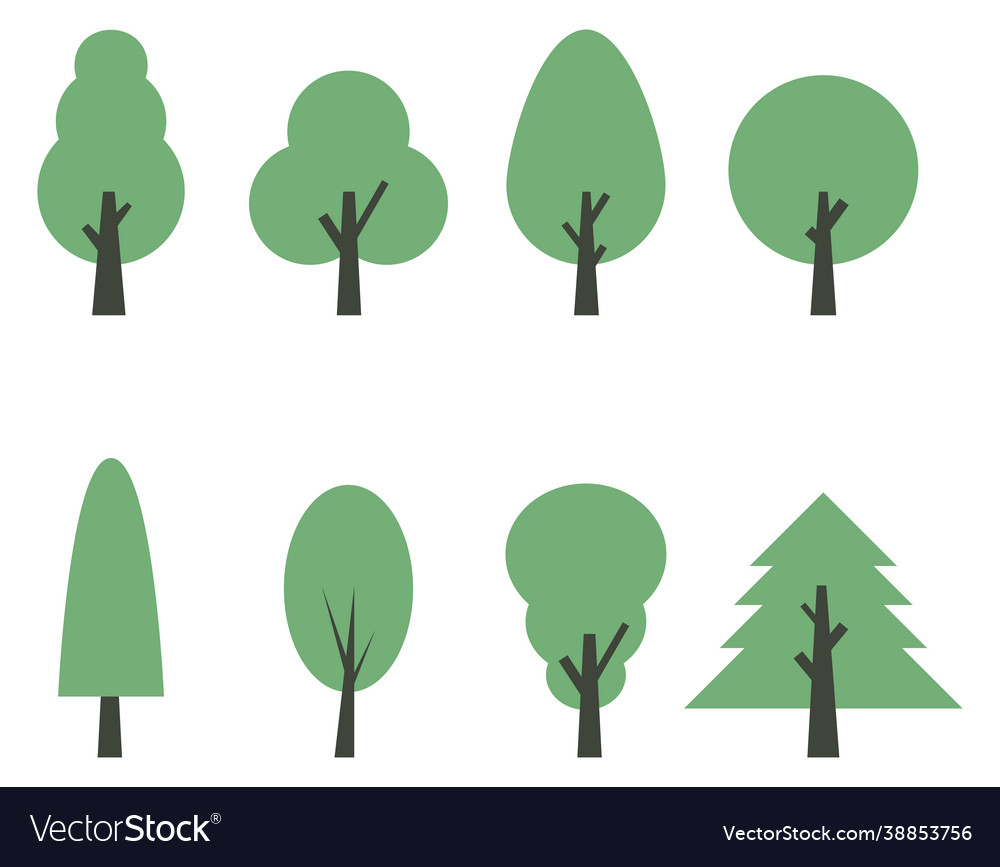 Trees Royalty Free Vector Image - VectorStock