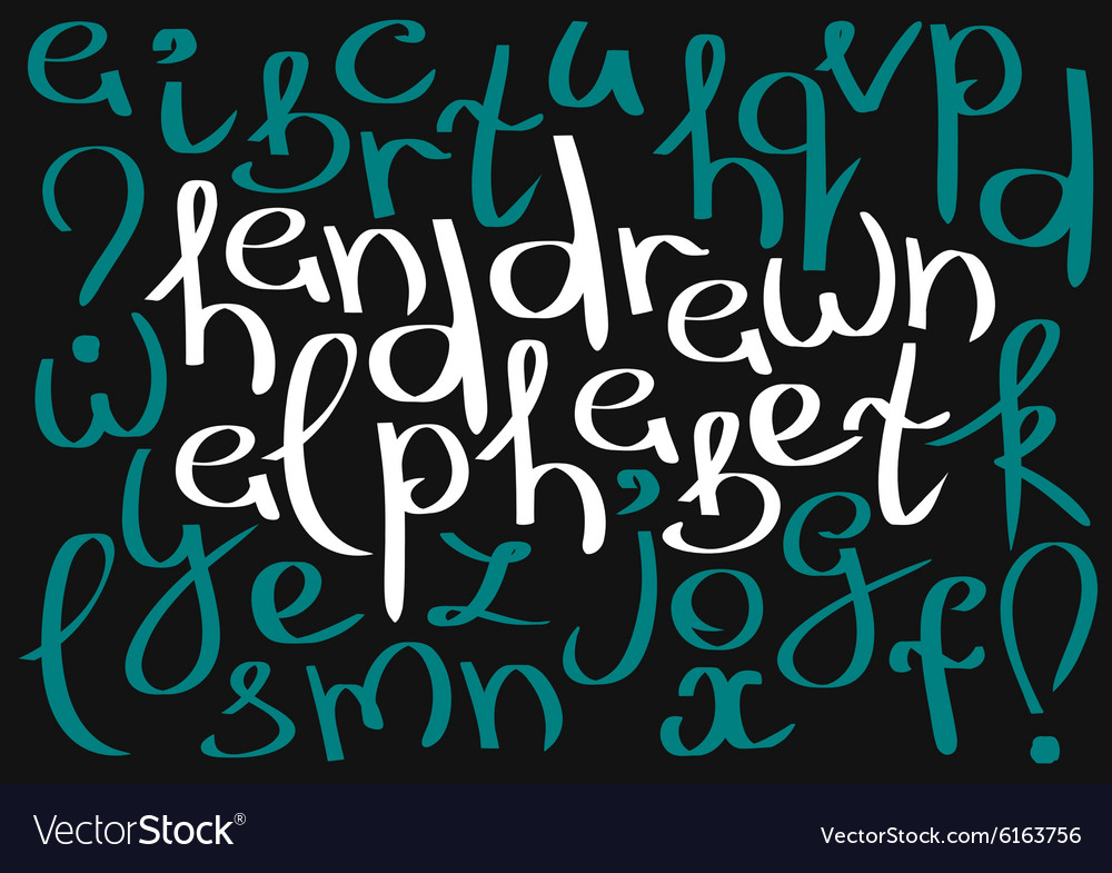 Unusual Curved English Lowercase Alphabet Vector Image unusual-curved-english-lowercase-alphabet-vector-image