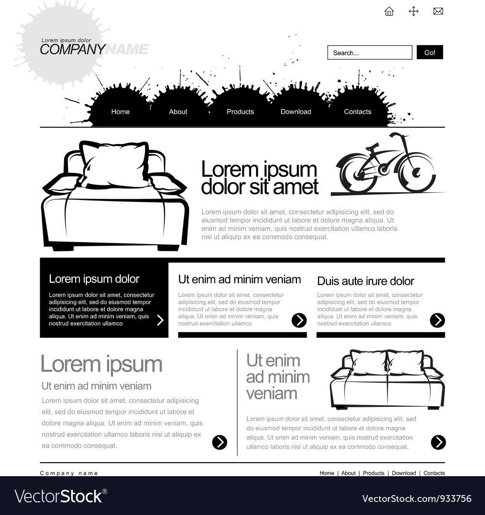 Web ui elements Royalty Free Vector Image - VectorStock