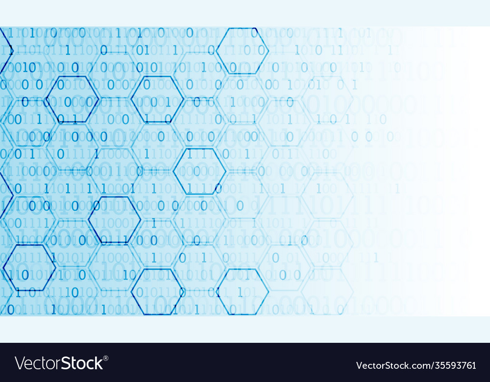 Abstract technology hexagonal background Vector Image