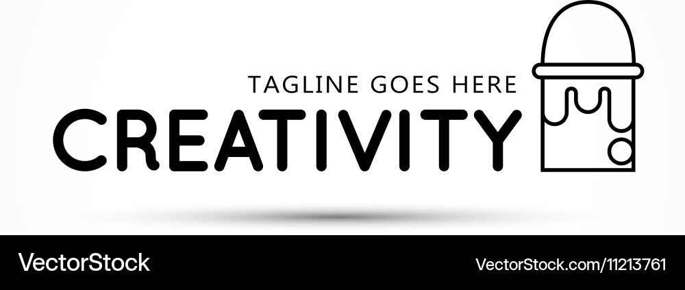 Art tools and materials for painting logo Vector Image