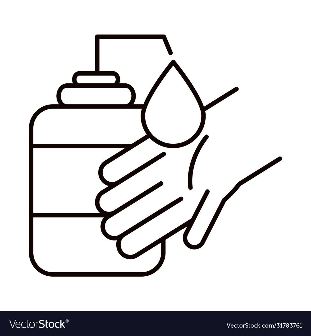 Covid19 19 coronavirus prevention apply sanitizer Vector Image Covid19 19 coronavirus prevention apply sanitizer Vector Image