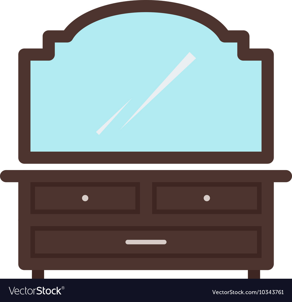 Dressing table Royalty Free Vector Image - VectorStock