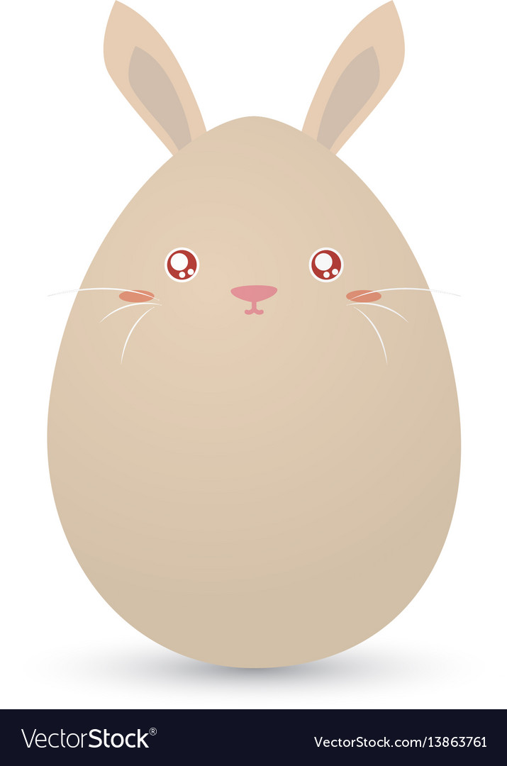 Easter rabbit egg Royalty Free Vector Image - VectorStock