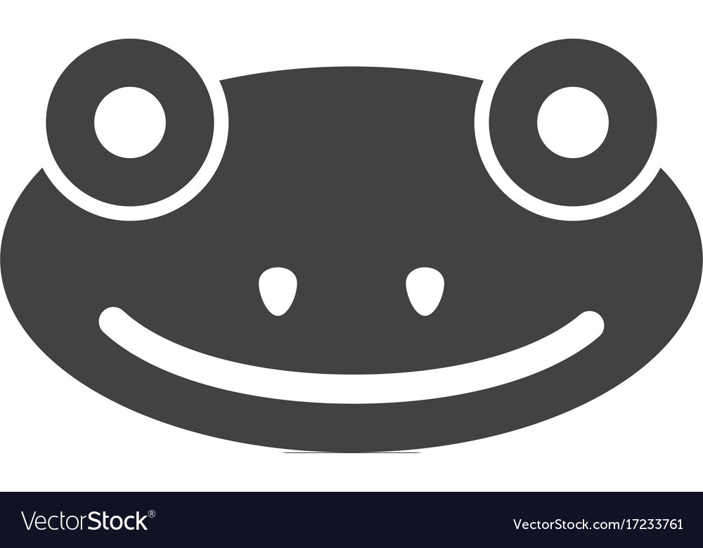 Frog face Royalty Free Vector Image - VectorStock