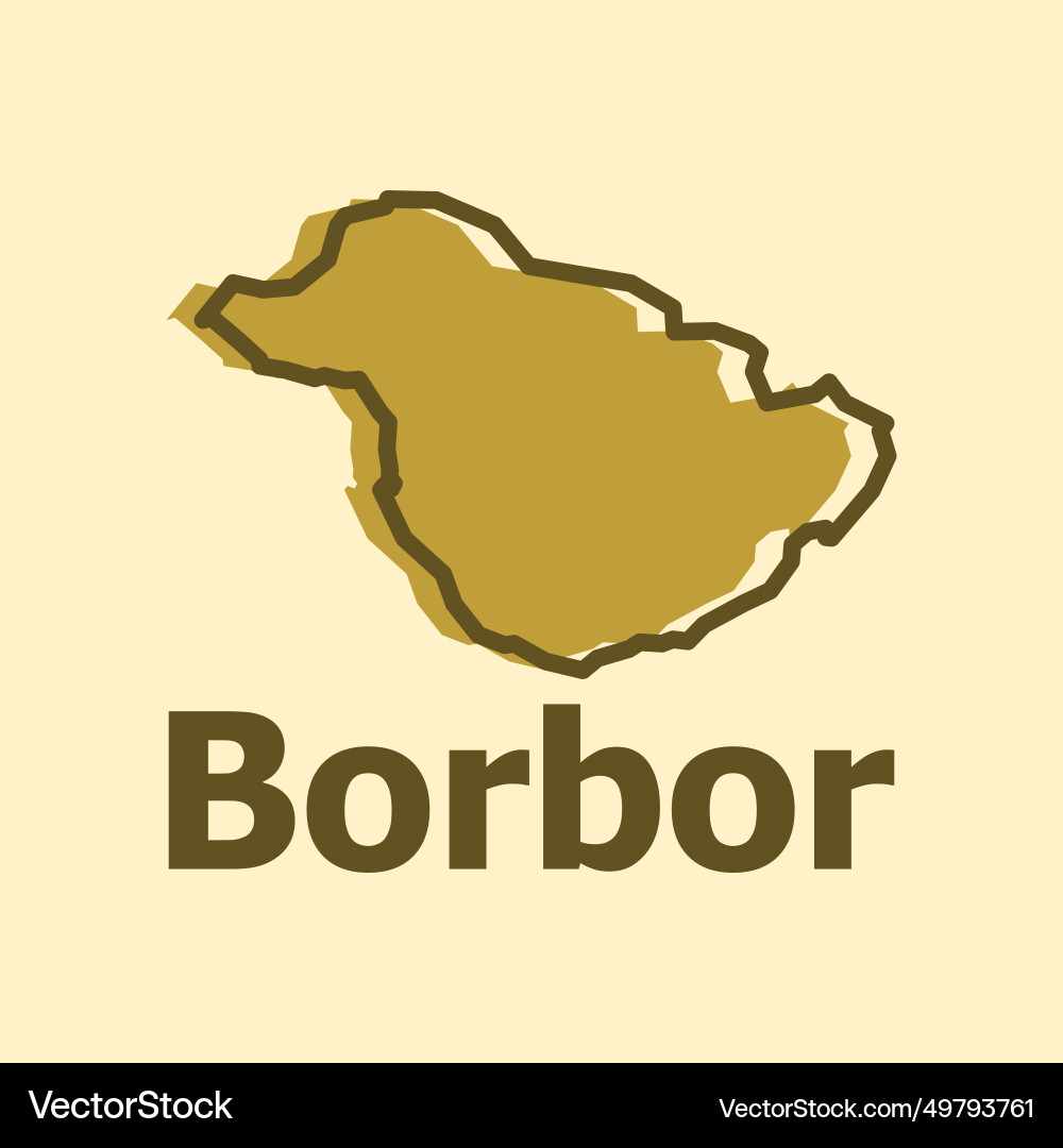 Map of borbor design template national borders Vector Image