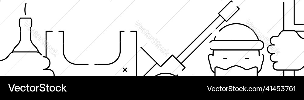 Military army war related horizontal banner Vector Image