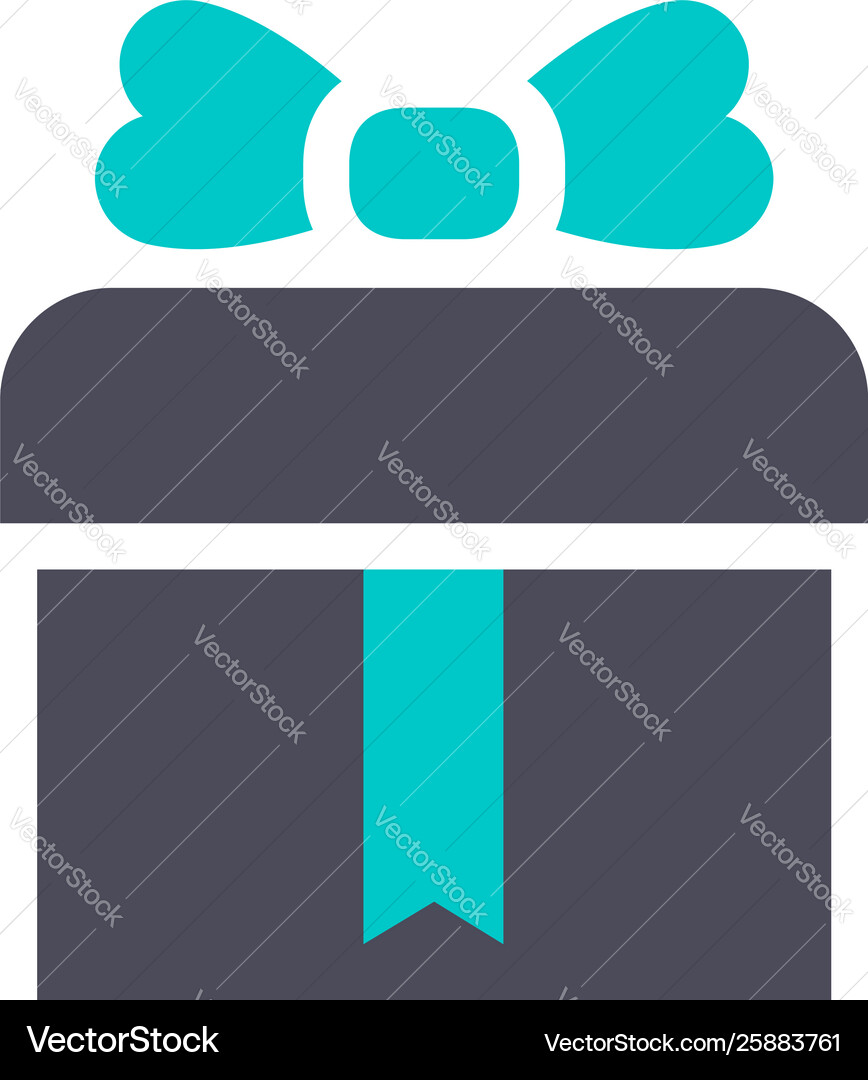 New gray turquoise icon on a white background Vector Image
