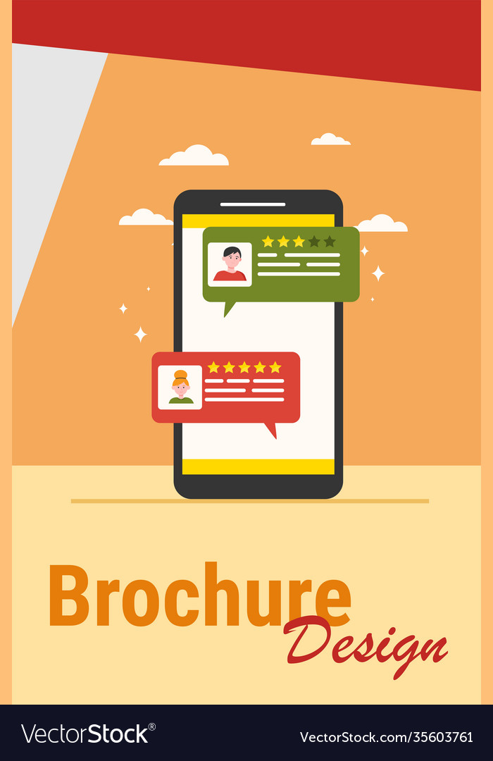 Online chat interface Royalty Free Vector Image