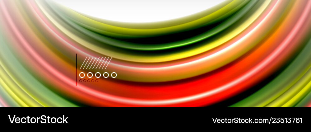 Smooth liquid blur wave background color flow Vector Image