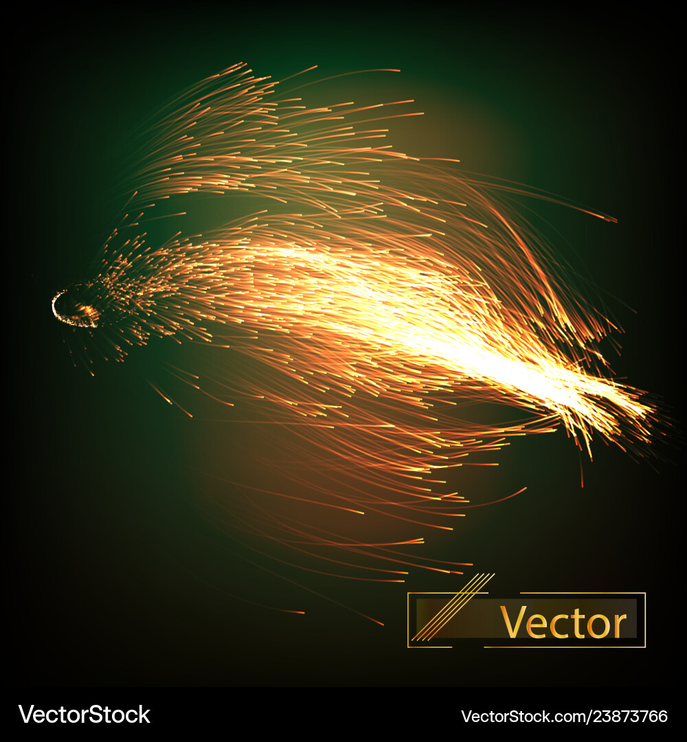 A burst of abstract lines Royalty Free Vector Image