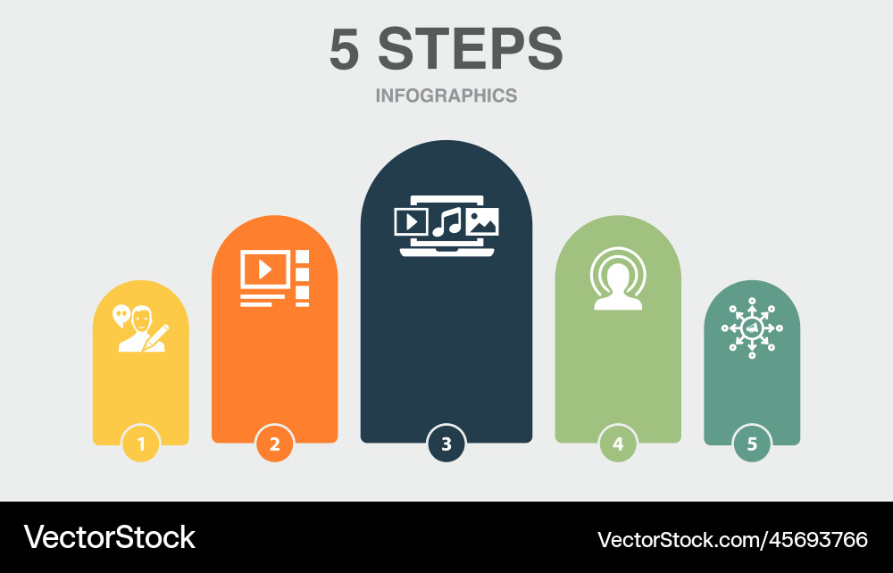 Blogger video blog digital content live stream Vector Image