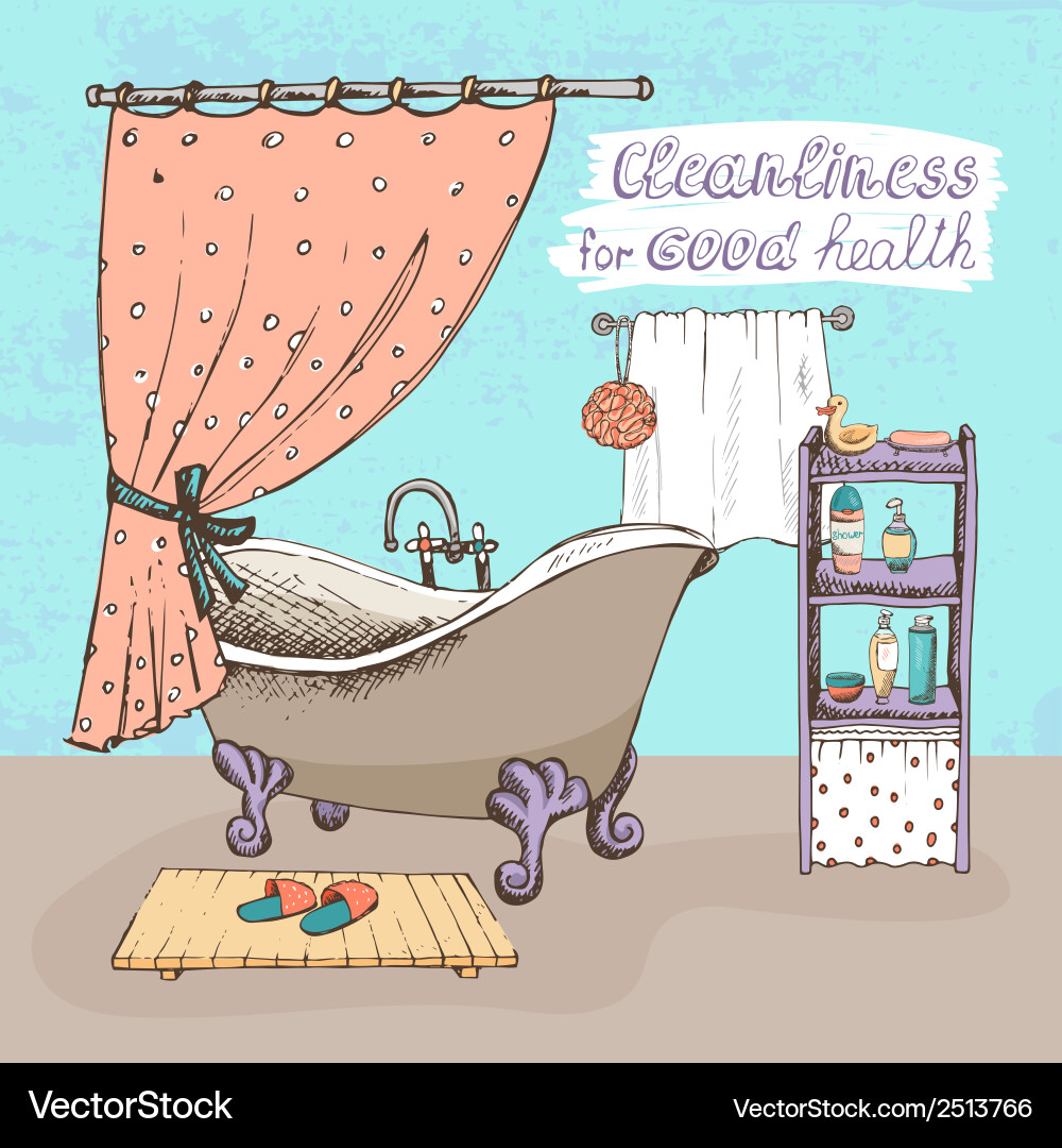 Cleanliness for good health Royalty Free Vector Image
