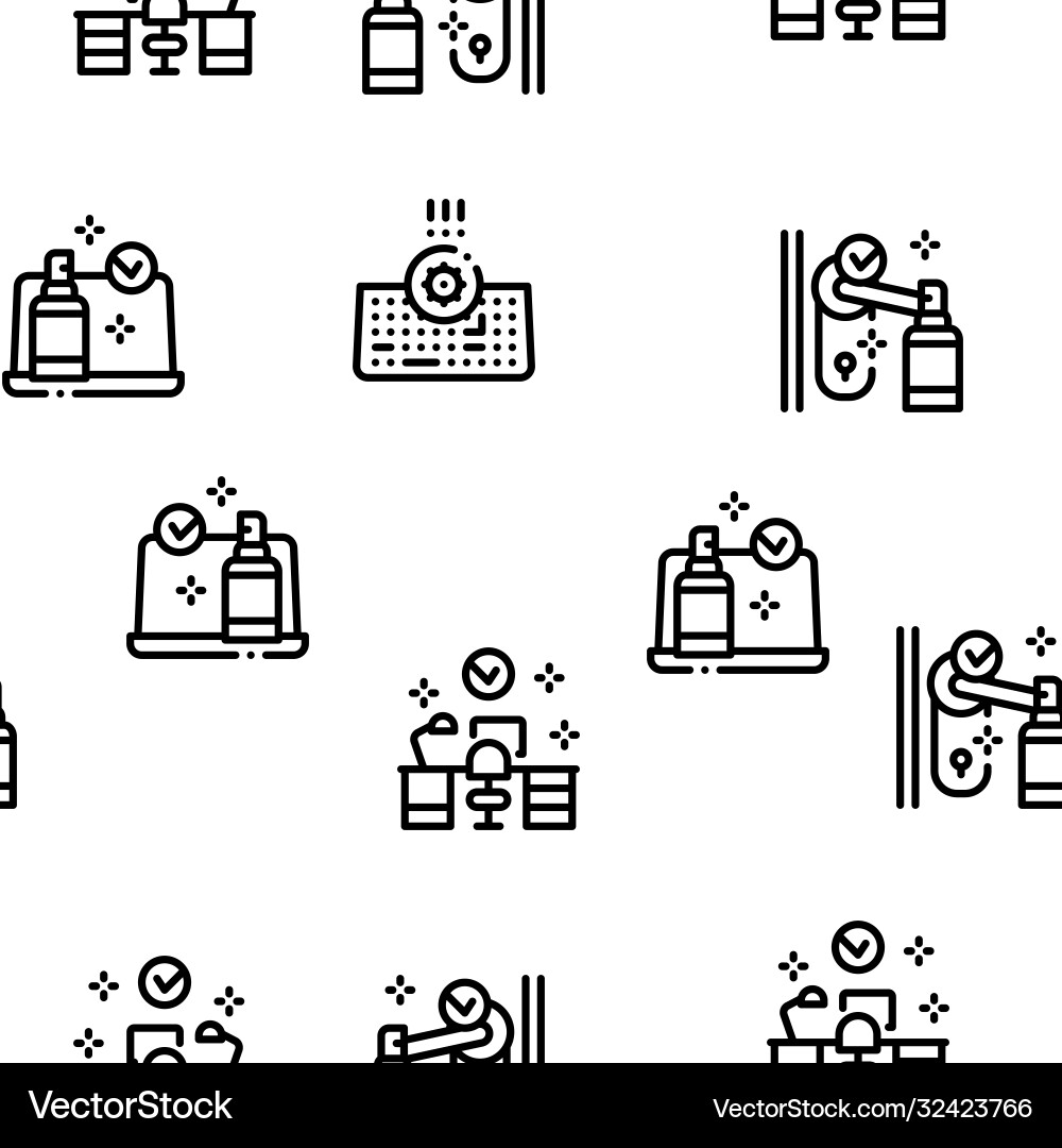 Hygiene and healthcare seamless pattern Royalty Free Vector