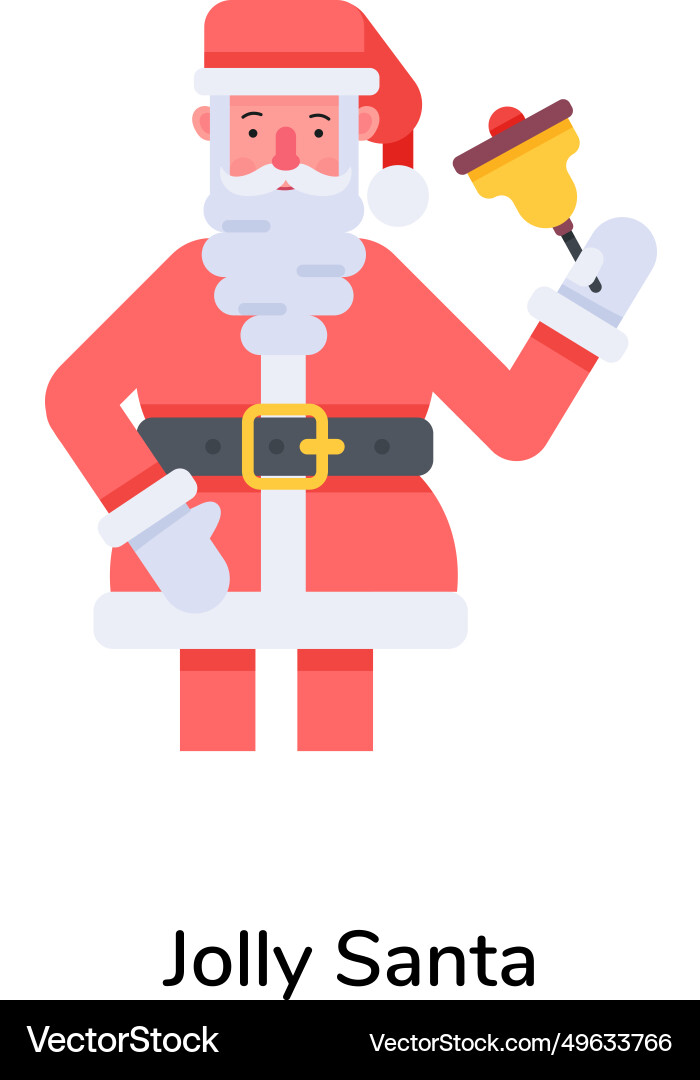 Jolly santa Royalty Free Vector Image - VectorStock