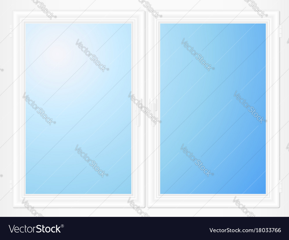 Plastic window Royalty Free Vector Image - VectorStock