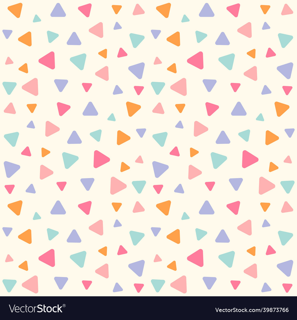 Seamless geometric pattern with triangles Vector Image