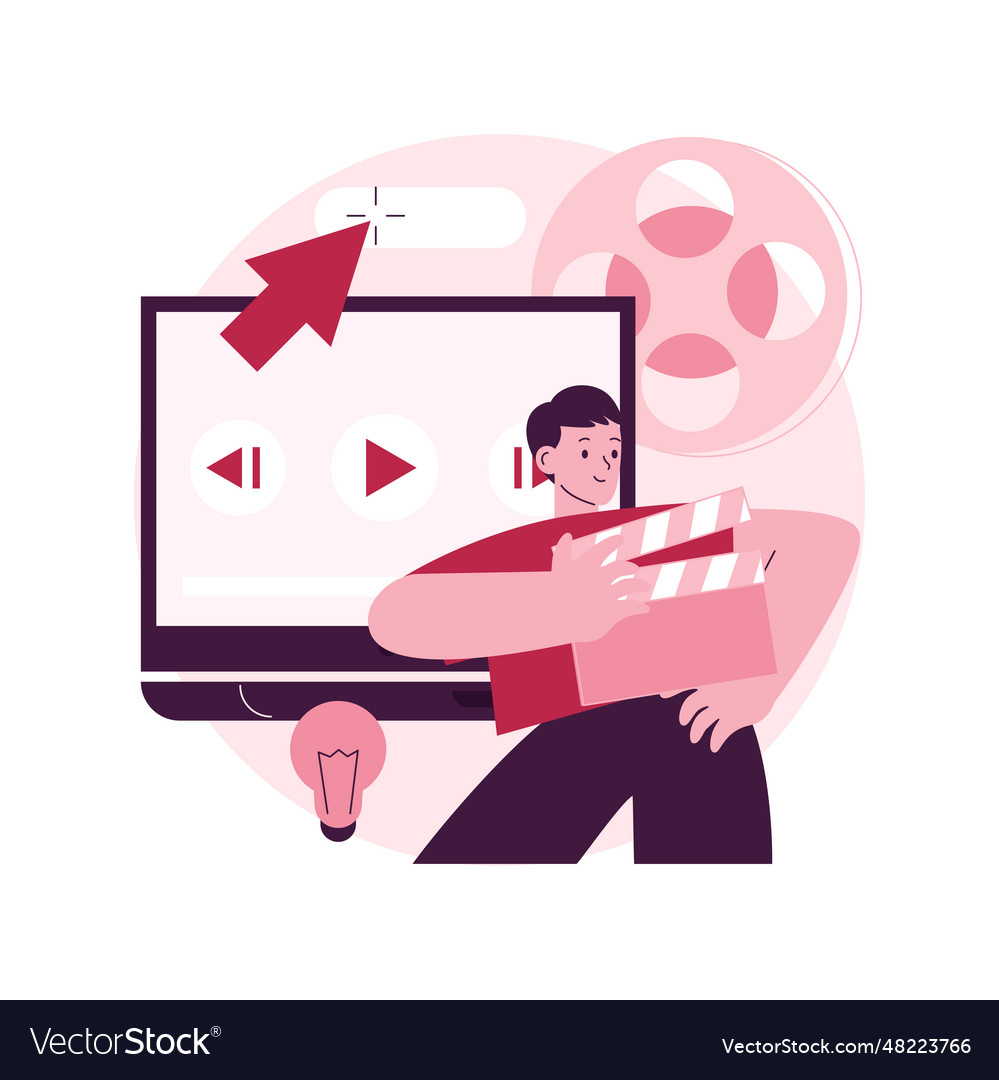 Video design abstract concept Royalty Free Vector Image