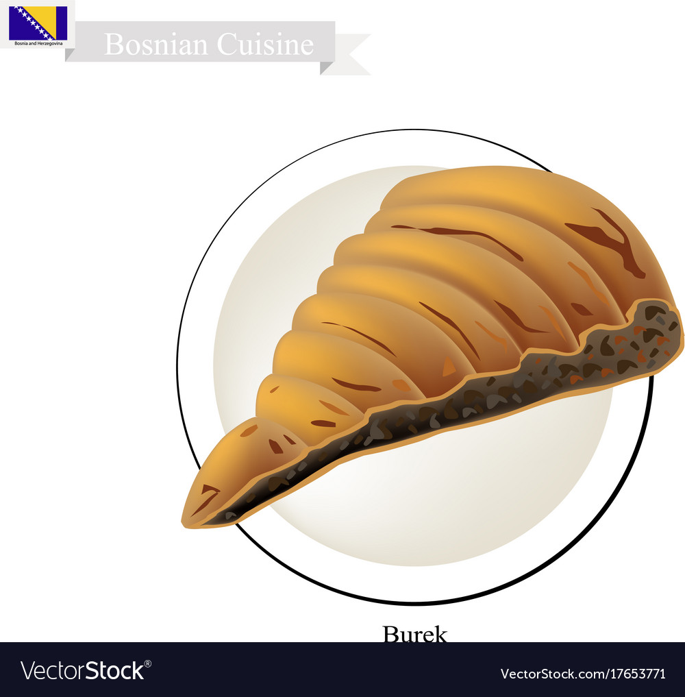 Burek or meat pie Royalty Free Vector Image - VectorStock Burek or meat pie Royalty Free Vector Image - VectorStock