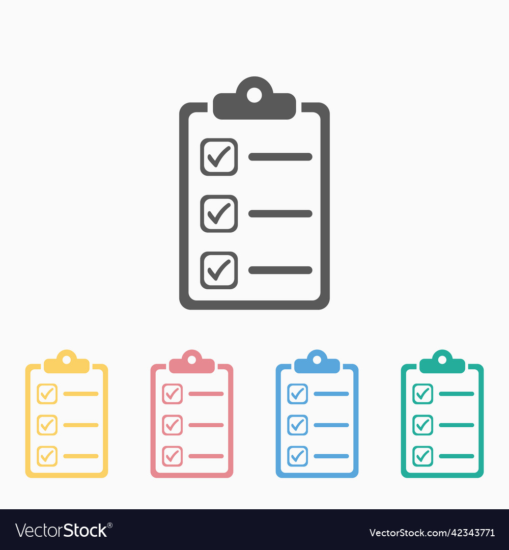 Checklist icon Royalty Free Vector Image - VectorStock