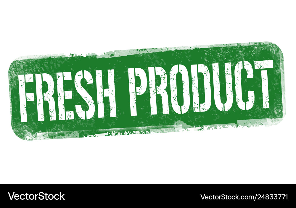 Fresh product sign or stamp Royalty Free Vector Image