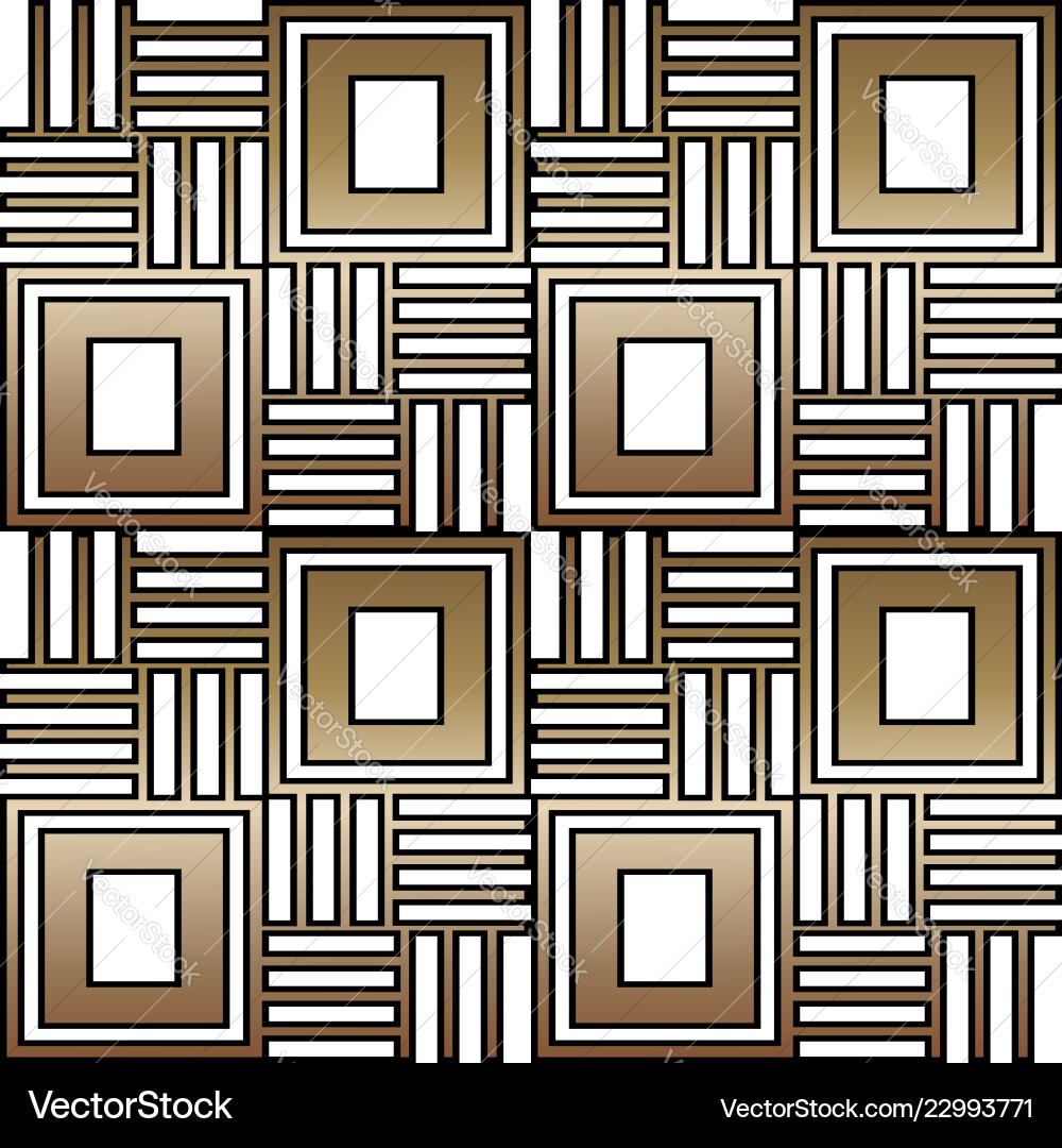 Geometric seamless ornament for ceramics Vector Image