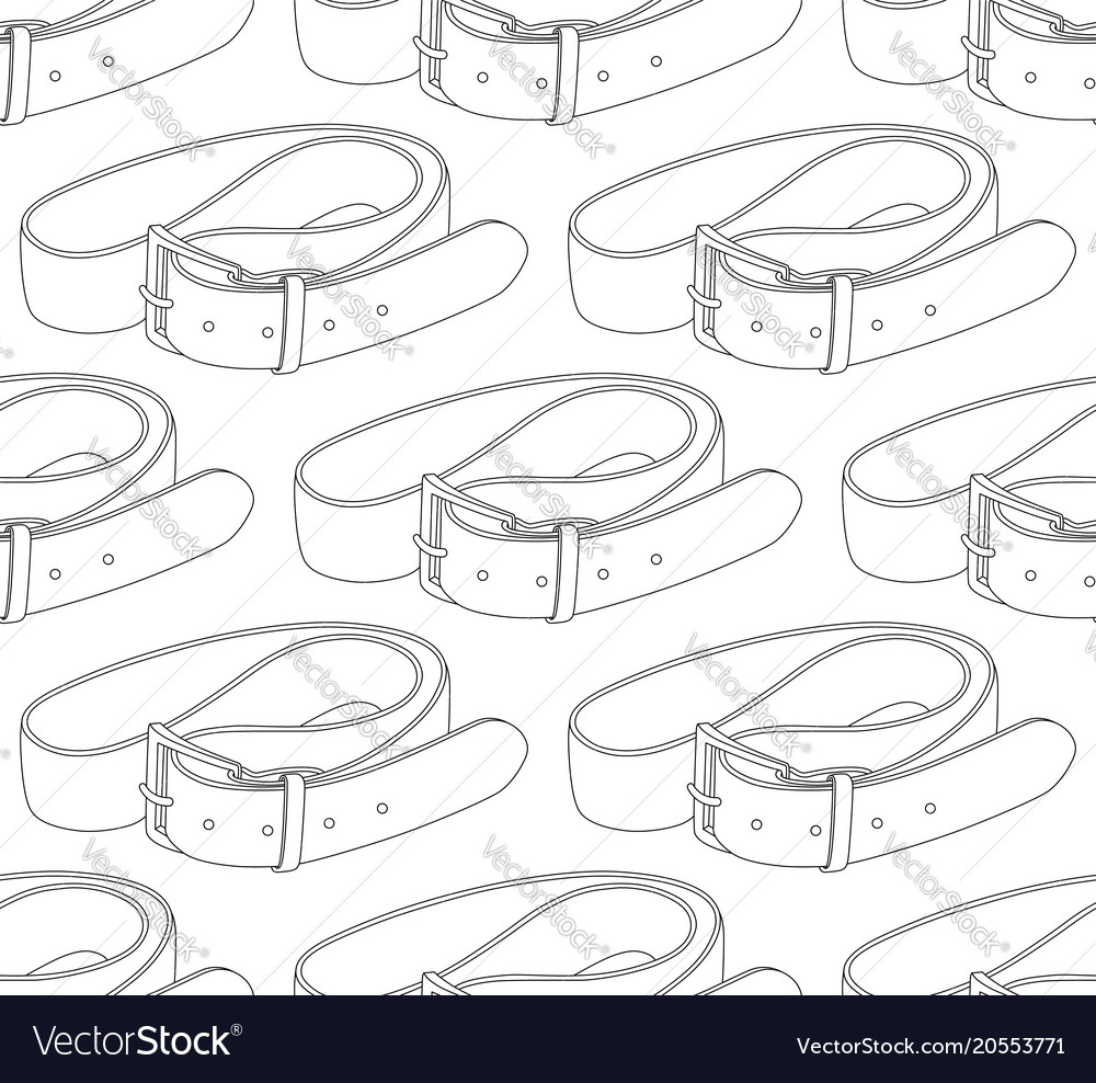 Seamless pattern with belts Royalty Free Vector Image