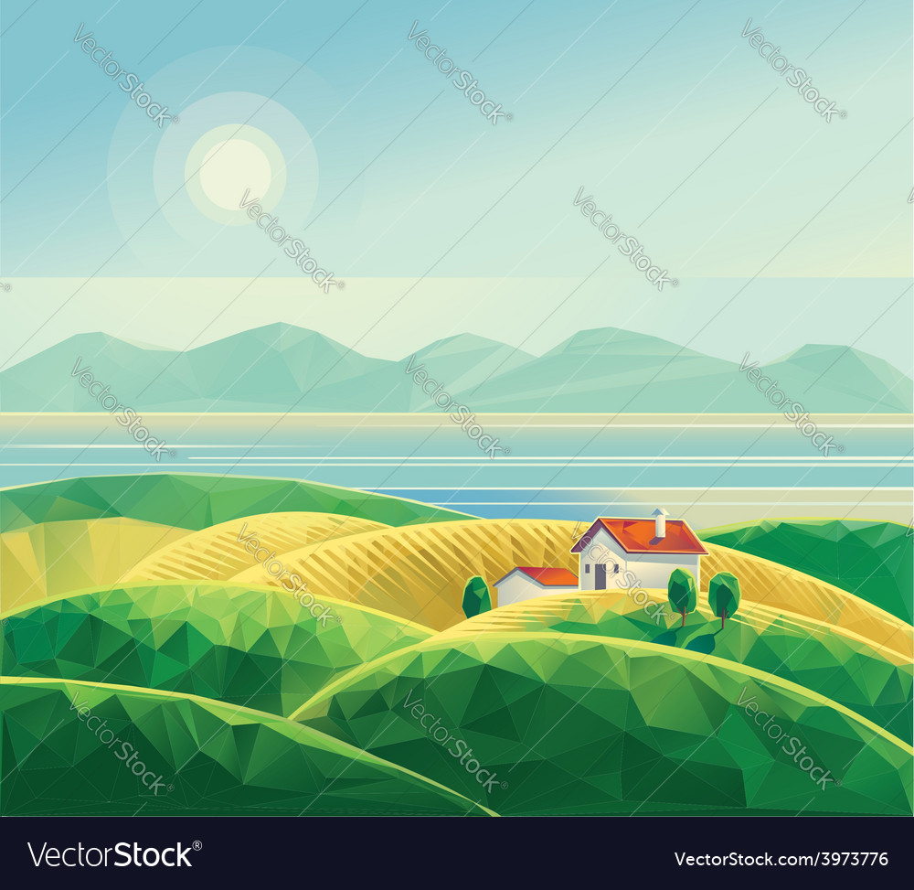 Landscape design Royalty Free Vector Image - VectorStock