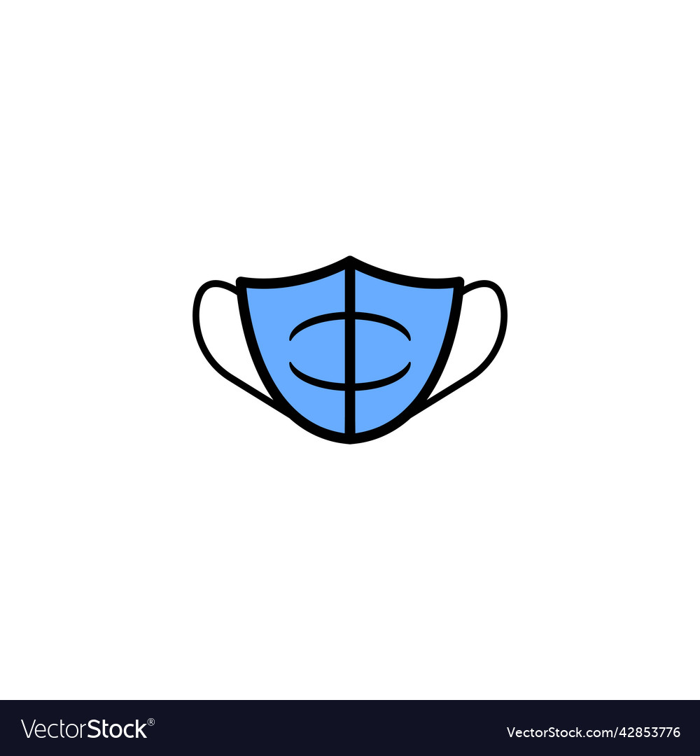 Mask icon design Royalty Free Vector Image - VectorStock