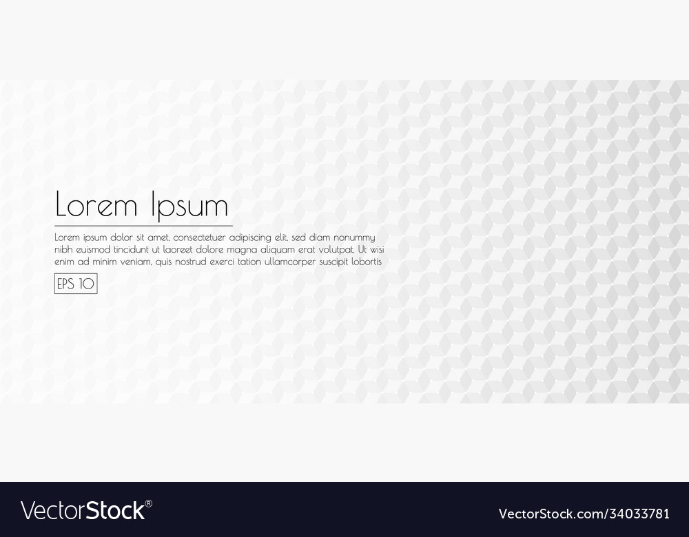 Cube pattern white background minimal design Vector Image