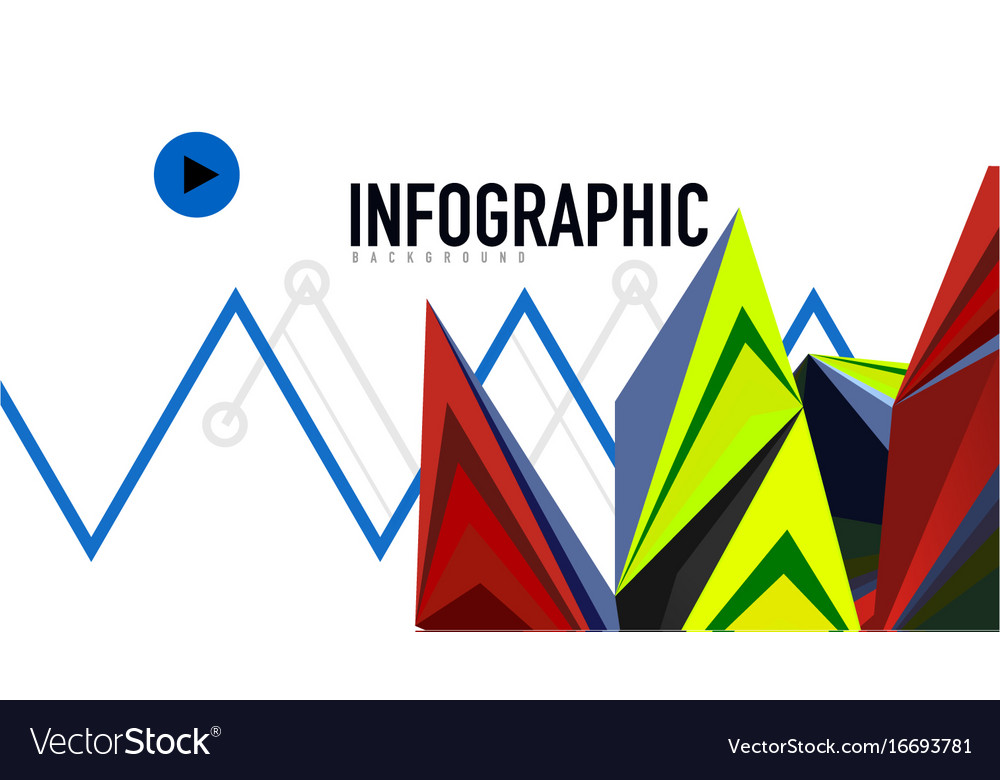 Modern triangle presentation template Royalty Free Vector