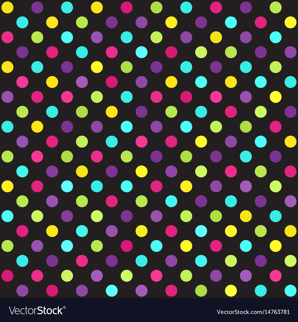 Polka dot pattern seamless dot background Vector Image