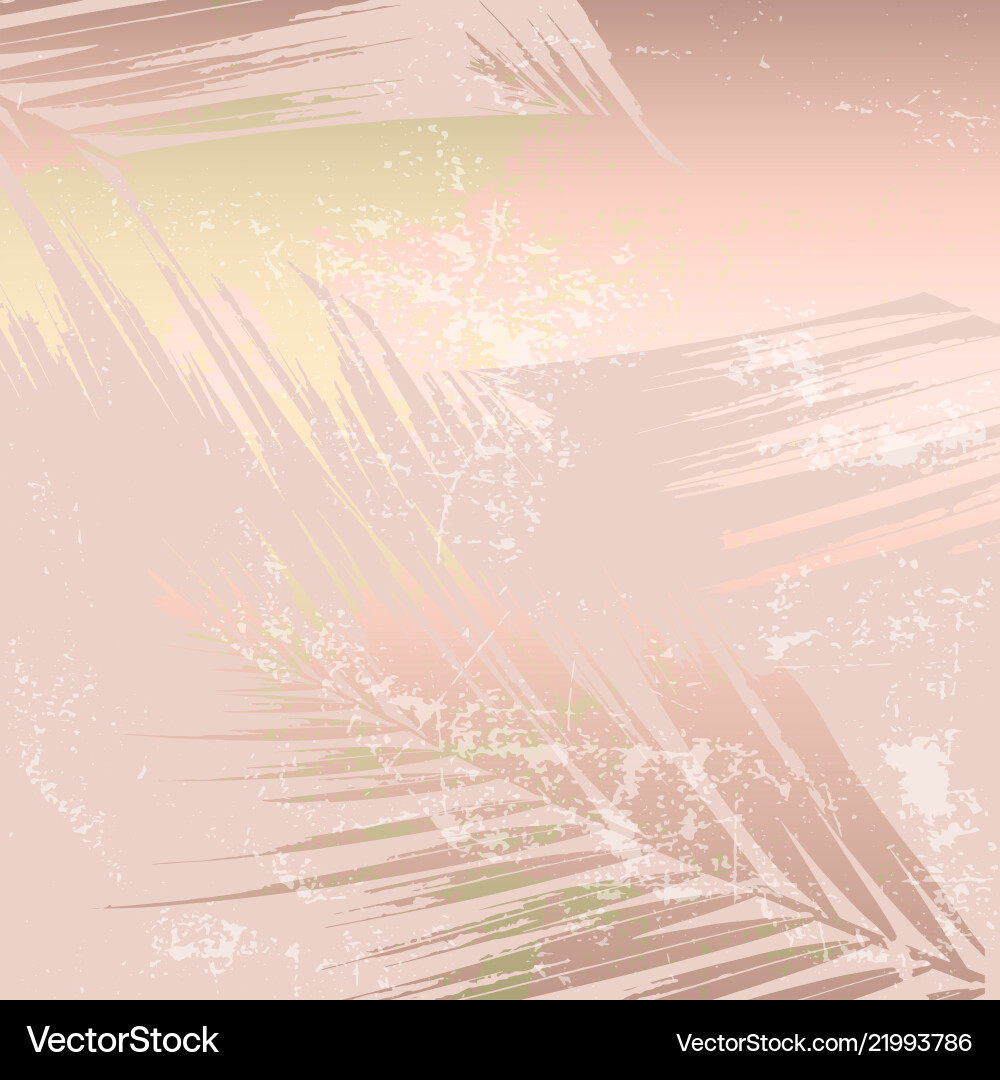 Autumn foliage rose gold blush background Vector Image