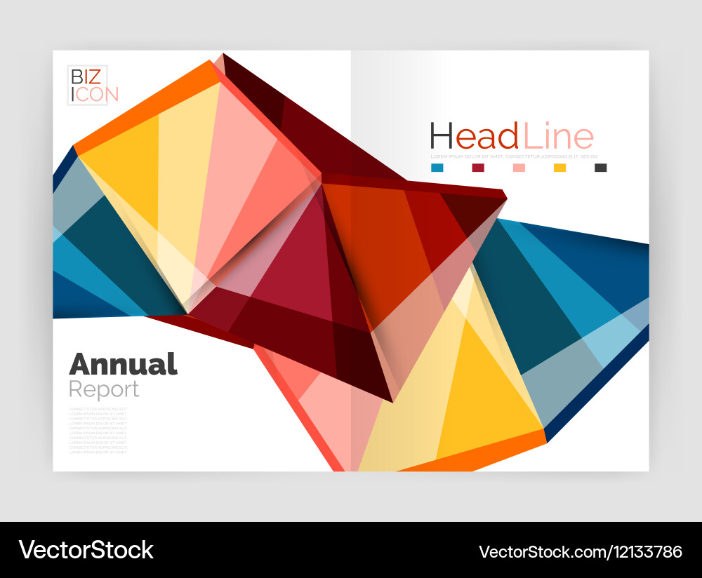 Business annual report abstract backgrounds Vector Image