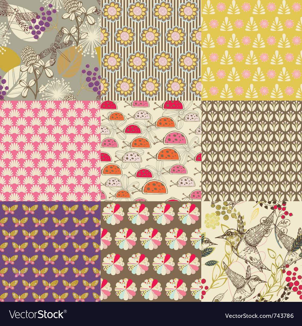 Classic patterns Royalty Free Vector Image - VectorStock