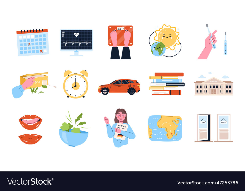 Different elements set Royalty Free Vector Image