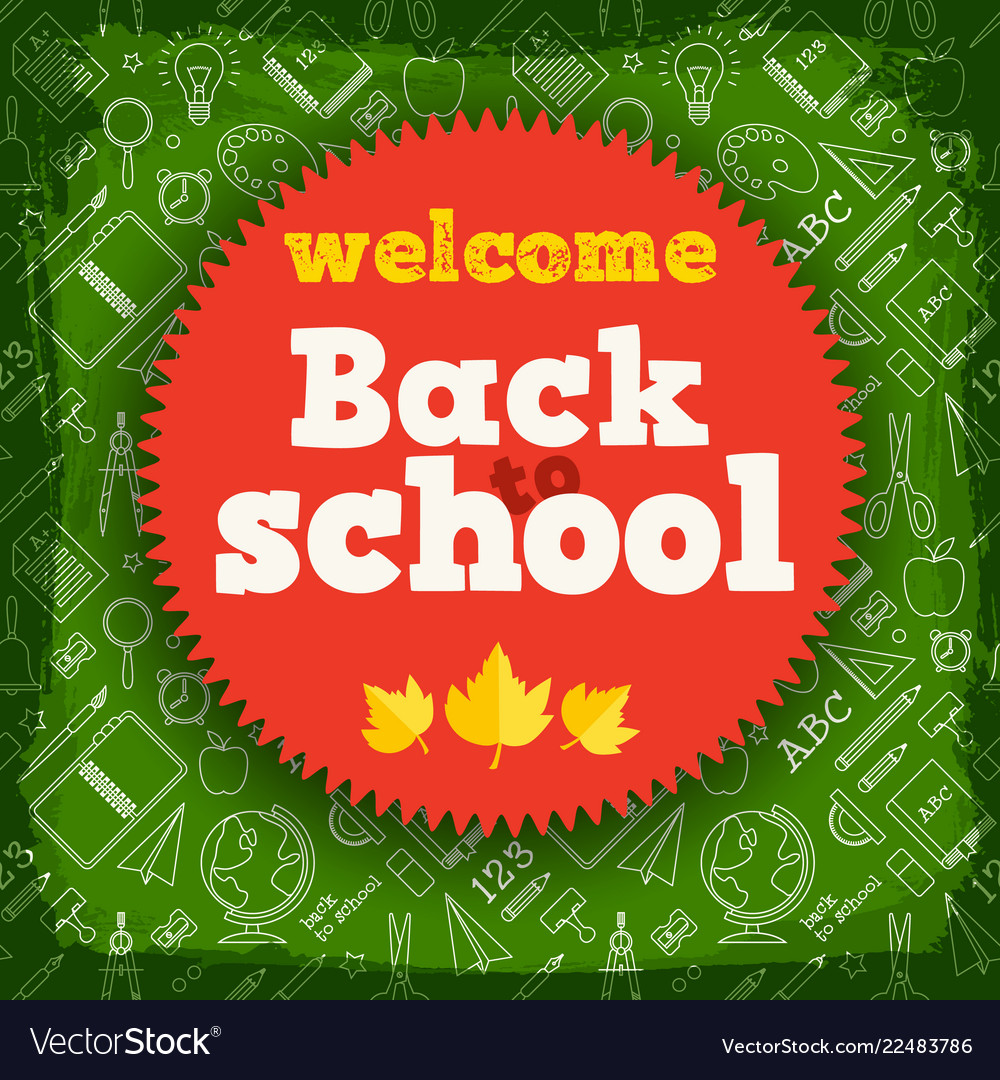 Greeting educational seamless pattern Royalty Free Vector
