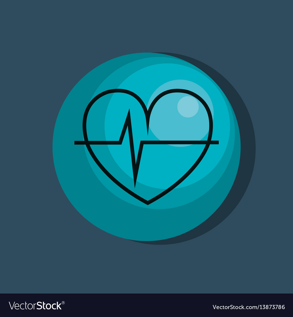 Heart cardio isolated icon Royalty Free Vector Image Heart cardio isolated icon Royalty Free Vector Image