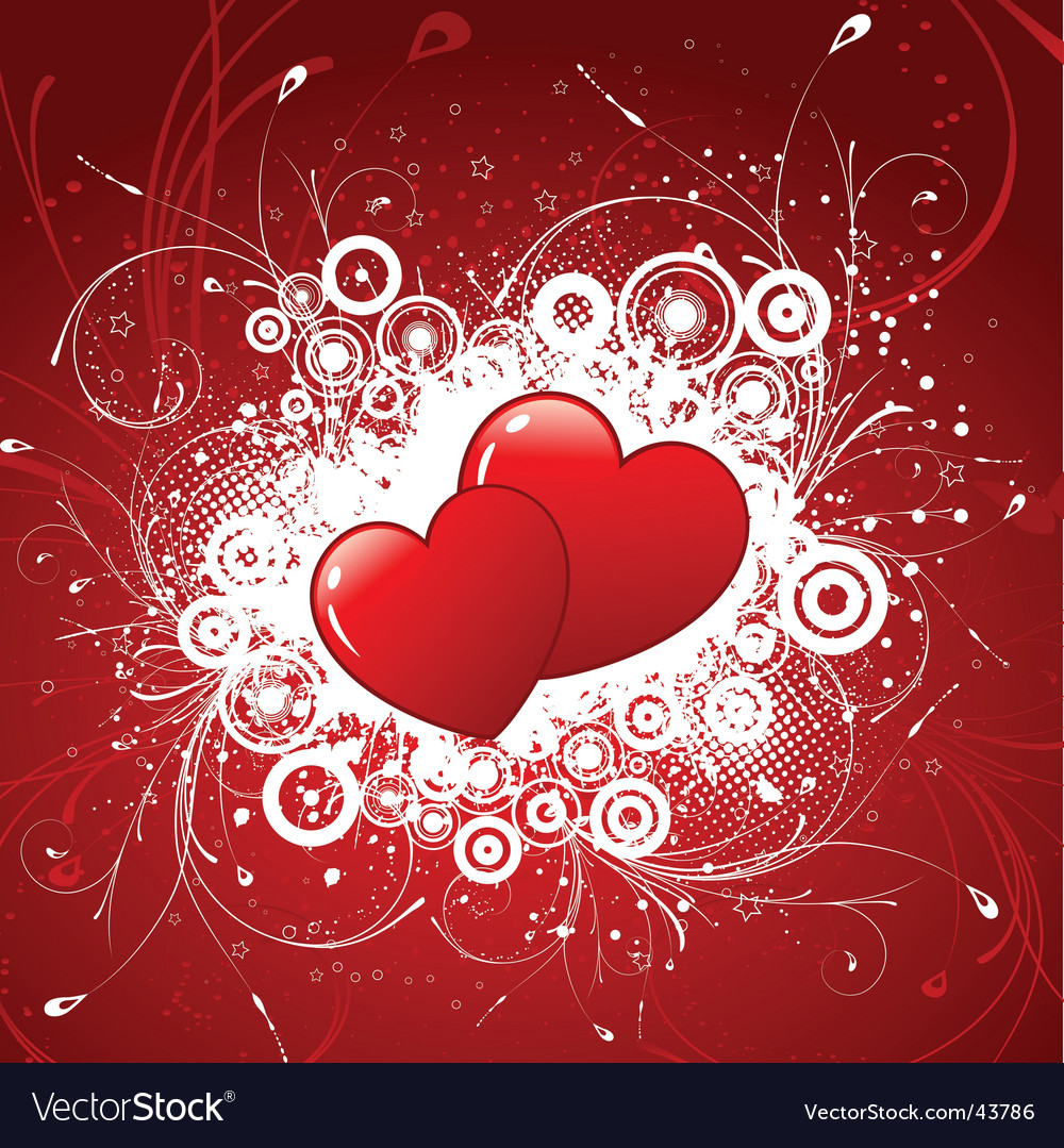 Hearts background Royalty Free Vector Image - VectorStock