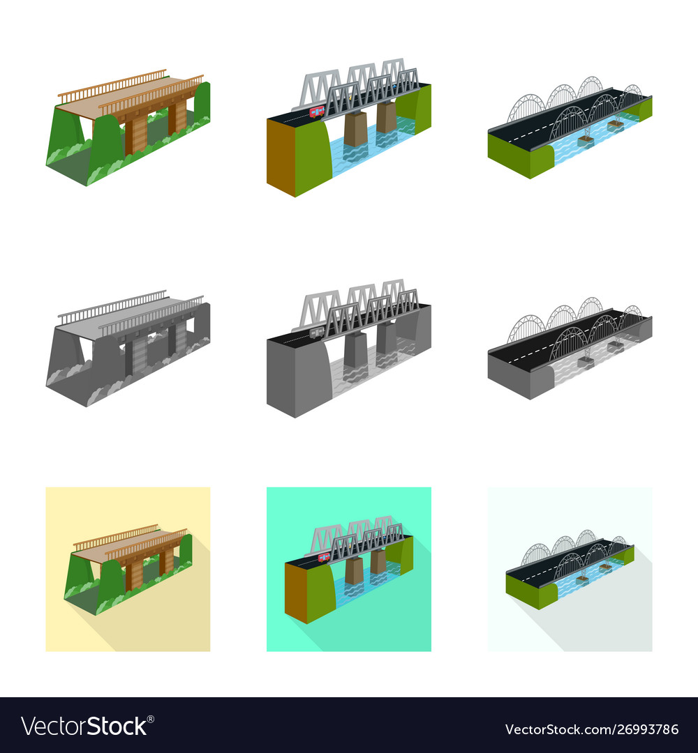 Isolated Object Connection And Design Sign Vector Image