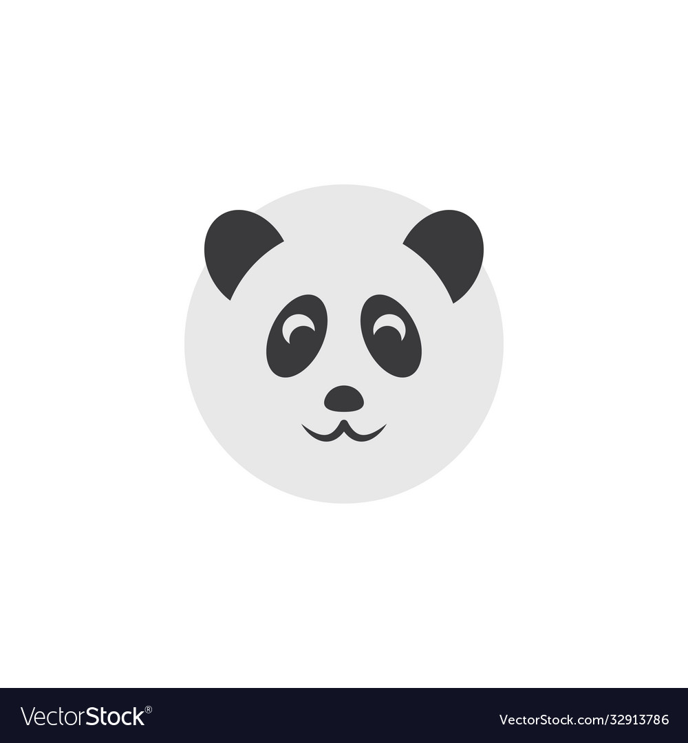 Panda icon logo Royalty Free Vector Image - VectorStock