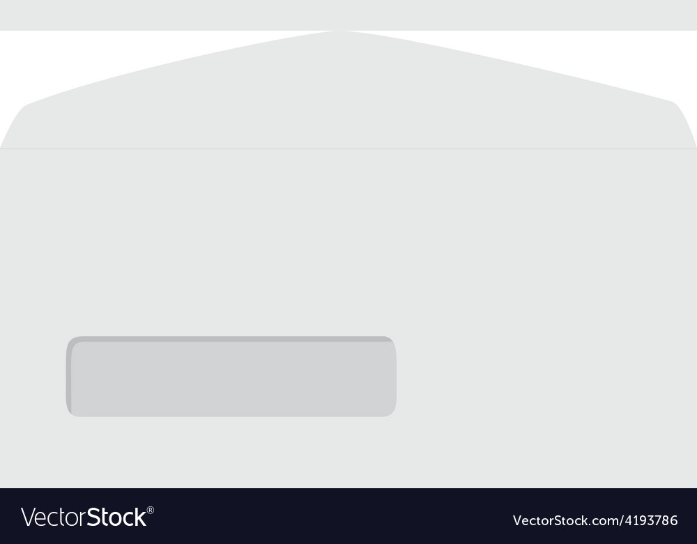 White envelope Royalty Free Vector Image - VectorStock