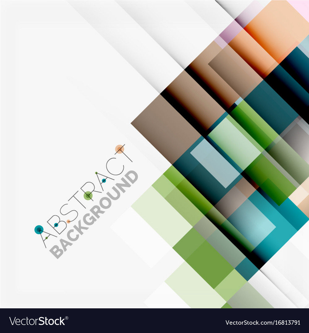 Abstract blocks template design background simple Vector Image